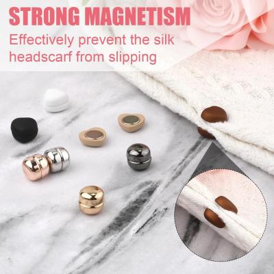 Cina 8PCS Pinless Magnetic Safety Pins For Cloth Hijab Sciarpa Sciarpa in vendita