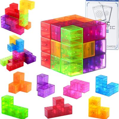 Cina Cubo di Rubik Magnetico 3D Cubo di puzzle magnetico set di 7 forme multiple per bambini in vendita