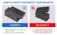 China 12Pcs Square Ferrite Magnet Blocks Ceramic Rectangular Magnets Strong Magnetism for sale