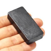 China 12Pcs Square Ferrite Magnet Blocks Ceramic Rectangular Magnets Strong Magnetism for sale