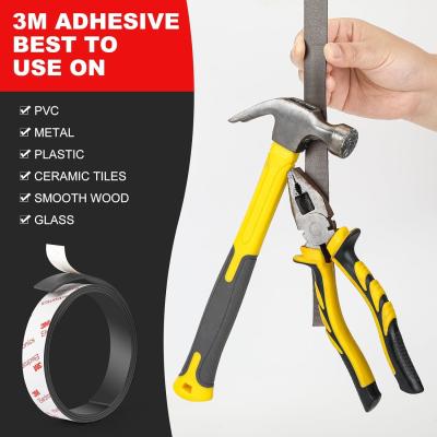 Cina Flessibile Neodimio Magnetic Tape Strips Roll Con Forte 3M Adesivo Sostituzione Per Parete DIY in vendita