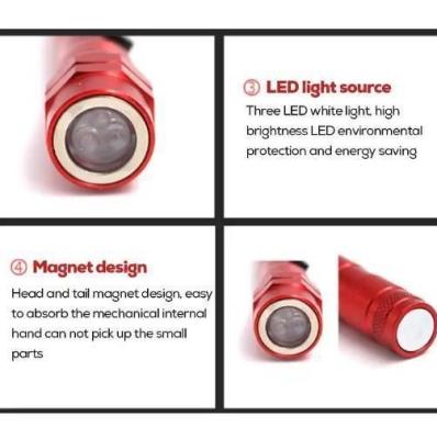 Cina Telescopic Magnetic Pick Up Tool Super Brigh LED Torcia Magnetic Torcia attrezzi in vendita