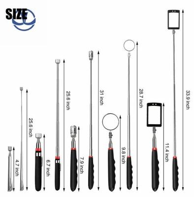 Cina Strumento di raccolta magnetica Maniglia di telescopio Raccogliere Magnete Rod Retracibile in vendita