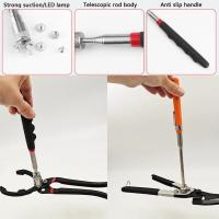 China Flexible LED Flashlight Magnetized Head Telescopic Magnetic Pick up Tool Lamp Light for sale
