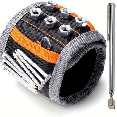 Cina Fascio magnetico forte Borsa per attrezzi portatile Elettricista cintura regolabile per polso viti Chiodi di metallo piccoli bulloni in vendita