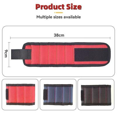 China Portable Magnetic Wristband Tool Kit Strong Magnetic Wristband Tool Strap with Telescopic Pickup Tool Woodworking Tools Repair Accessories for sale