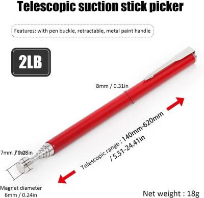 Cina Telescopic Magnetic Pick Up Tool Strumento utile per viti Noci Pini, spazzini magnetici in vendita