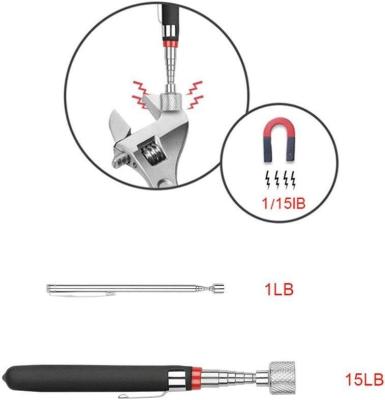 Cina Telescopic Magnetic Pick Up Tool Strumento utile per viti Noci Pini, spazzini magnetici in vendita