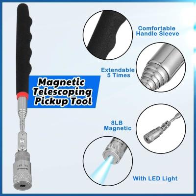 Cina REACH Lega di alluminio Magnetico penna retrattile montata per raccogliere metallo velocemente in vendita