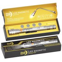 China Magnetic Pickup Tool with 3 LED Lights (Silver) for sale