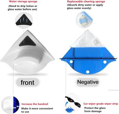 Cina Pulizzatore di finestre a doppio lato in plastica con doppio vetro in vendita