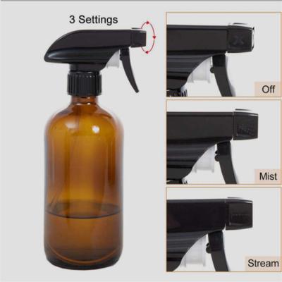 China 8oz inodoro Amber Glass Trigger Spray Bottle, parte superior de Amber Glass Bottle With Spray do CE à venda