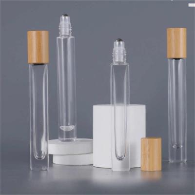 China Lidded Bamboo Essential Oil Roller Bottles , Transparent ODM Wooden Roller Bottles for sale