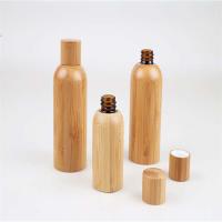 China Bamboo Wood Glass Cosmetic Bottles 15ml 20ml 30ml Eco Friendly Packaging for sale