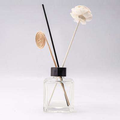 China Thickened Square Reed Diffuser Glass Bottles Multifunctional Lightweight for sale