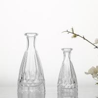 China Crystal Glass Diffuser Bottle 100ml with Sticks Washable Square Candle Jar for sale