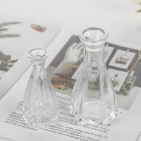 China Crystal Glass Diffuser Bottle 100ml with Sticks Washable Square Candle Jar for sale
