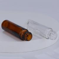 China 10ml Lidded Empty Roll On Glass Bottles Leakproof for Essential Oils 28/410 Neck for sale
