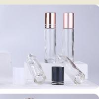 China 10ml Lidded Empty Roll On Glass Bottles Leakproof for Essential Oils 28/410 Neck for sale