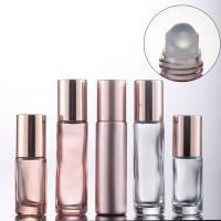 China Washable 10ml Essential Oil Roller Bottles Glass Roll On 28/410 Neck Custom Logo for sale