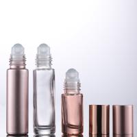 China Washable 10ml Essential Oil Roller Bottles Glass Roll On 28/410 Neck Custom Logo for sale