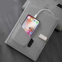Quality Premium USB Power Bank Notebook Loose Leaf Binder Business Gift Customizable for sale