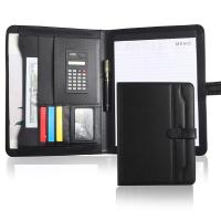 Quality A4 PU Leather Conference Resume Portfolio Binder Padfolio Promotional Gift 70 for sale