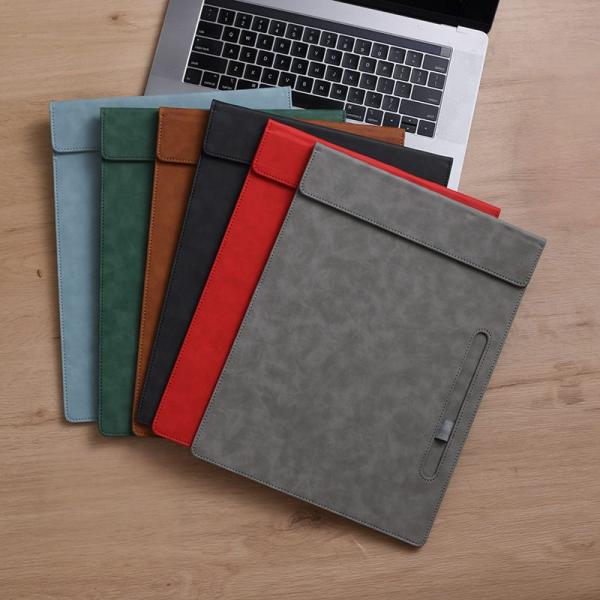 Quality OEM PU Leather Magnetic Business Portfolio Folder Writing Clipboard For Resume for sale