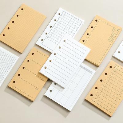 China Custom M5 Planner Journal Notebook Refill Pages Inserts 5 Ring Loose Leaf Replacement Paper for sale