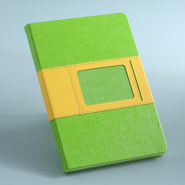 Quality Promotional A5 Business Custom Leather Notebook Sewn Binding Hardcover Journal With Pocket for sale