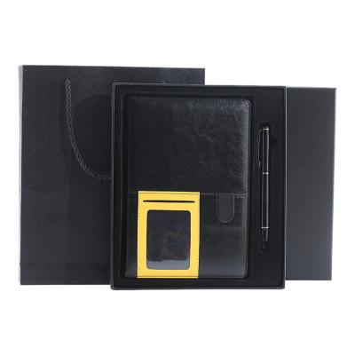 China Custom Personalized Hardcover PU Leather A5 Multi-Function Business Notebook Set, Ideal For Office Use & Business Presents for sale