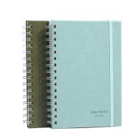 Quality CMYK PU Leather Undated Daily Weekly Monthly Planners Notepad 100gsm Personalize for sale