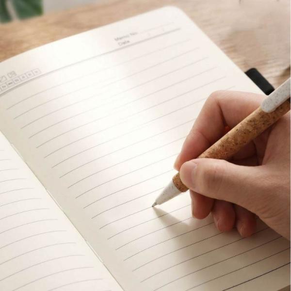 Quality Custom Spliced Wood Cork Notebook Gift Set Bulk For Business & Study for sale