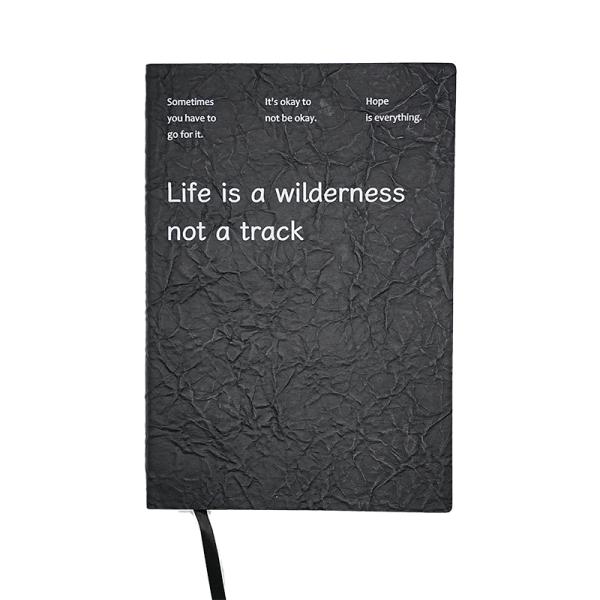 Quality A5 Cover Custom Leather Notebook Wrinkled Vintage Minimal Notepad For Office Study for sale