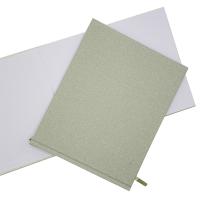 Quality Minimalist Blank Notebook Stationary Linen Guest Book Memory 140gsm Customizable for sale