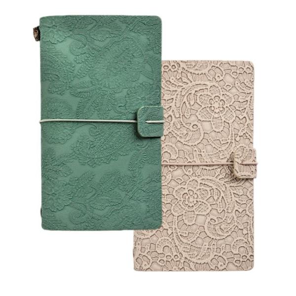 Quality Personalised Saddle Stitching Leather Bound Notebook A6 80gsm Diary Journal For Women for sale