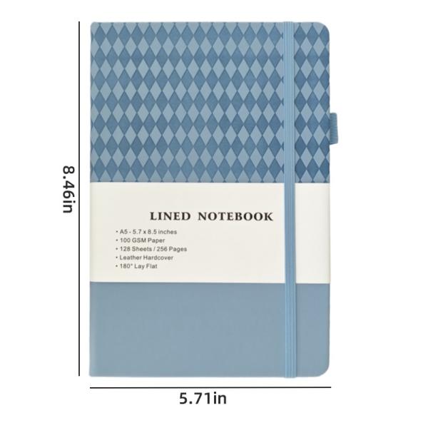 Quality Personalized Monogrammed A5 PU Leather Bound Journal Hardcover Notebook Business for sale