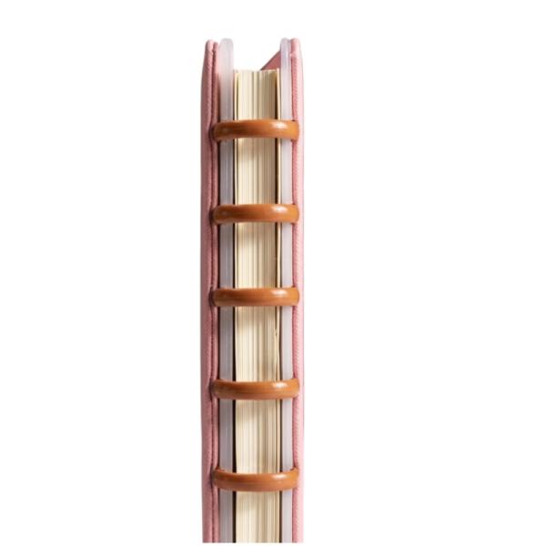 Quality Custom A5 PU Leather Discbound Notebook Personalized Mushroom Hole Journal for sale