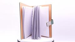 6‑Hole PU Leather Loose‑Leaf Notebook, Refillable Planner with Metal Buckle Closure