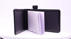 Portable A7 PU Leather Pocket Notepad with Card Slot & Elastic Pen Loop