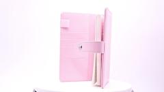 Custom A6 PU Loose-leaf Notebook, magnetic snap, refillable, office & storage application