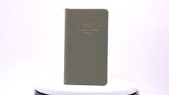 Custom PU Leather Mini Year Planner, Portable English Schedule Notebook
