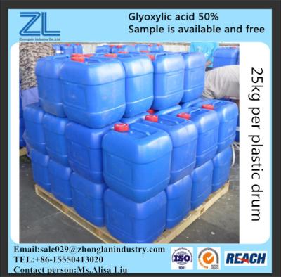 China Glyoxylic acid 50% with ISO9001 certificate for sale