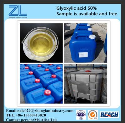 China Colorless or light yellow liquid Glyoxylic acid 50% CAS:298-12-4 for sale