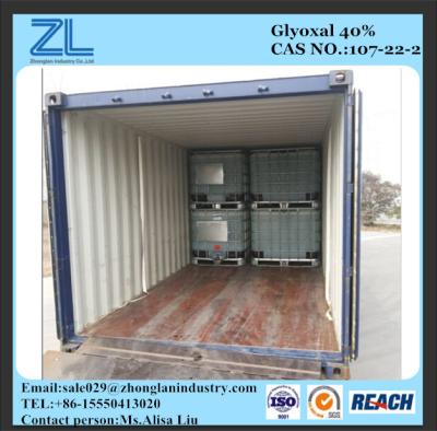 China glyoxal (Formaldehyde <1000 PPM ) for sale
