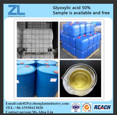 China CAS NO.:298-12-4,glyoxylic acid 50% for hair treatment for sale