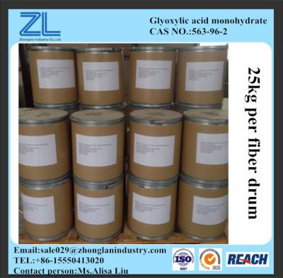 China Glyoxylic acid monohydrate 98% content,CAS NO.:563-96-2 for sale