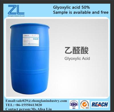 China Glyoxylic Acid is used as a key intermediate,CAS NO.:298-12-4 for sale