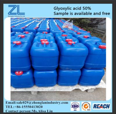 China glyoxylic acid 50% used as Chelating agent,CAS NO.:298-12-4 for sale