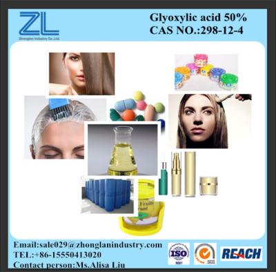 China glyoxylic acid 50% used for hair straightening,CAS NO.:298-12-4 for sale